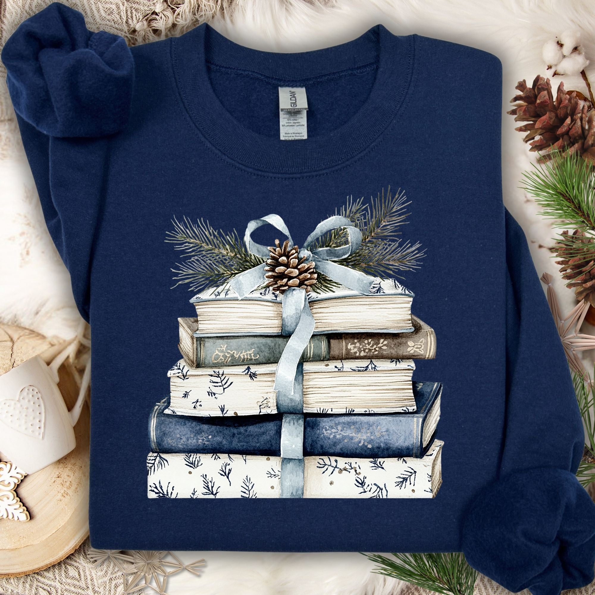 Cozy Winter Reading Sweatshirt – Wild Petal Threads