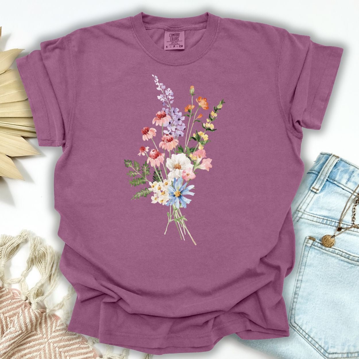 Delicate Summer Wildflowers T-Shirt – Wild Petal Threads