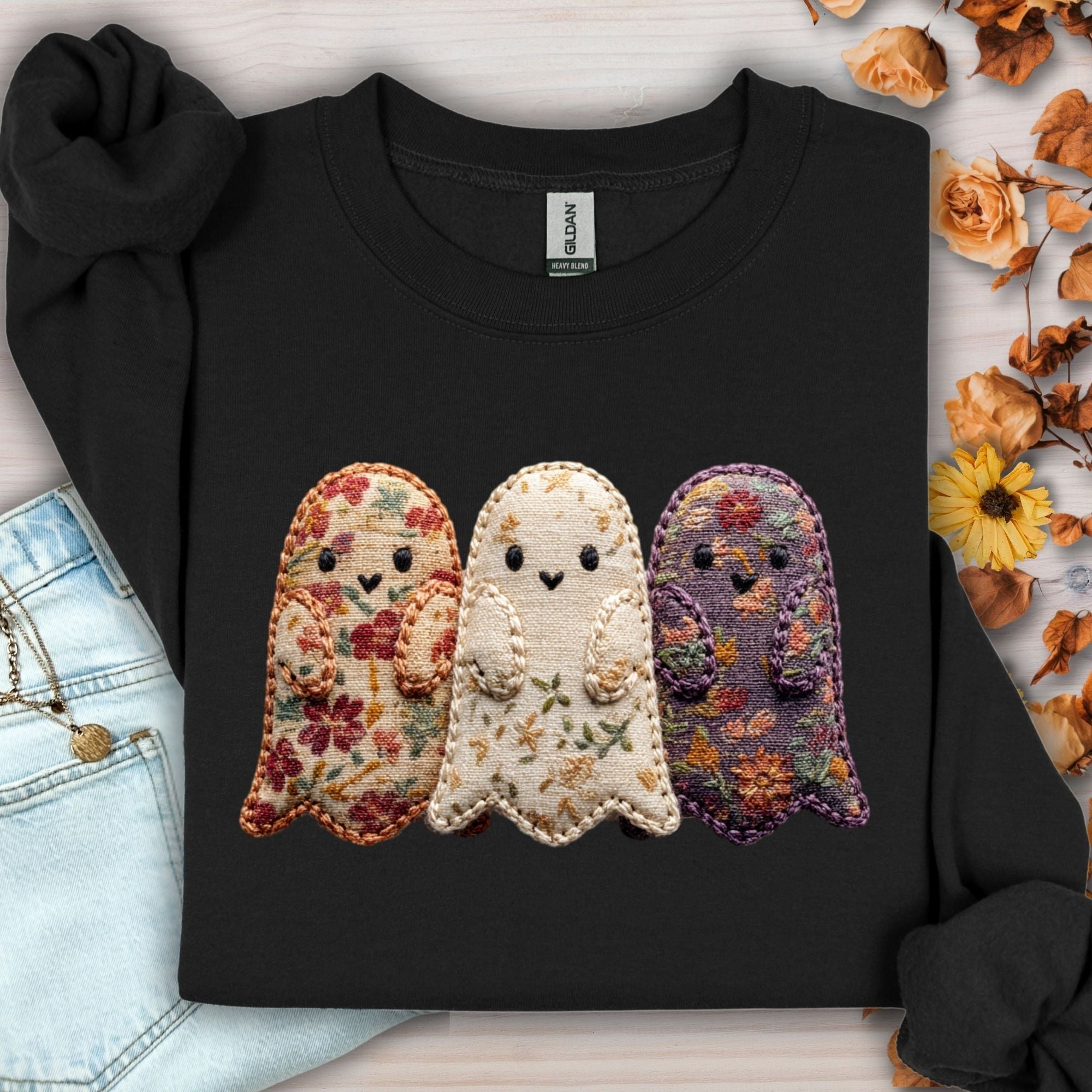 Quilted Ghosts Sweatshirt – Wild Petal Threads